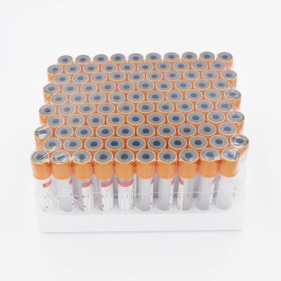 Cina Tubo di raccolta del sangue per l' attivazione del coagulo di uso singolo Tubo di raccolta del sangue per lo smaltimento in vetro sterile Tubo di raccolta del sangue a vuoto in vendita