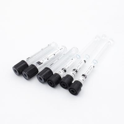 Cina Medical Disposable Vacuum Blood Collection Sodium Citrate Tube 1.6ml 2.4ml ESR Tube Black Top in vendita