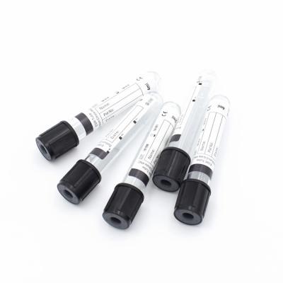 Cina Medical Disposable Vacuum Blood Collection Sodium Citrate Tube 1.6ml 2.4ml ESR Tube Black Top in vendita