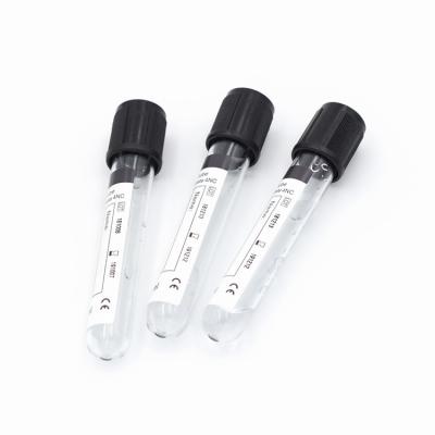 Cina Medical Disposable Vacuum Blood Collection Sodium Citrate Tube 1.6ml 2.4ml ESR Tube Black Top in vendita