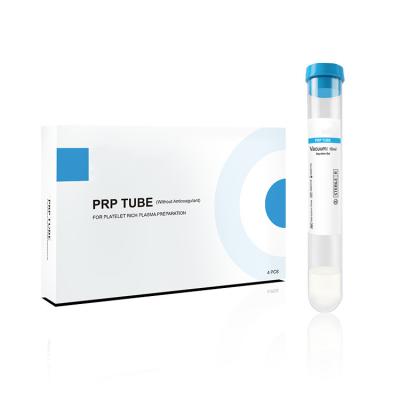 Китай Platelet Rich Plasma PRP Tube 10ML 8ML 6ML With Anticoagulant ACD Gel Sodium Citrate & Gel продается
