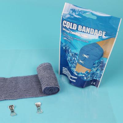 Cina Ice Cold First Bandage Wrap Ice Compress Relief Pain Sport Cooling Bandage Cool Bandage Ice Therapy Bandage For Sports in vendita