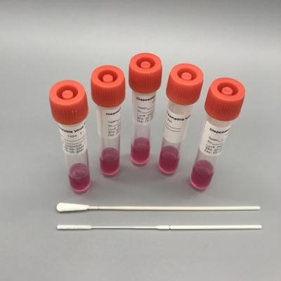 Cina Virus eliminabile di VTM che prova il tampone di Kit Flocked Nylon Nasal Throat in vendita