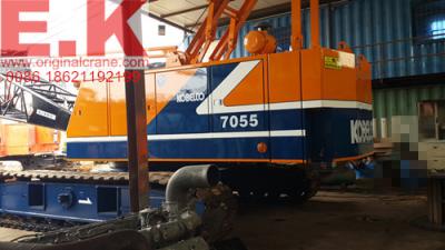 China Japanese kobelco crawler crane 55ton lattice boom crawler crawler crane (7055) for sale