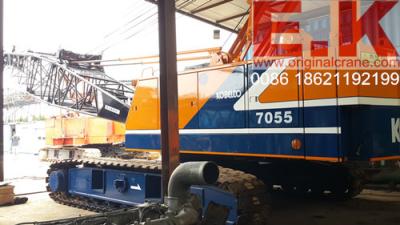 China 2005 Year kobelco 7055 lattice boom crawler crane track crane 55ton for sale