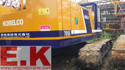 China 1996 Year kobelco crawler crane 50ton lattice boom crawler crane track crane for sale