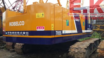 China Japanese kobelco crawler crane track crane 7055 lifting equipment hoist crane for sale