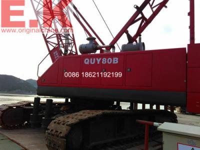 China Chinese FUWA crawler crane track crane 80TON lifting equipment hoist crane for sale