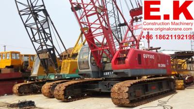China 50ton FUWA Hydraulic track crawler crane lifting equipment lattice boom crane (QUY50C) for sale