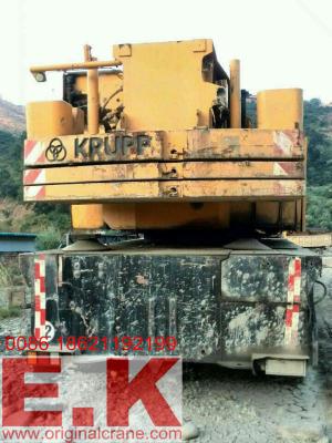 China 80 TON KRUPP AT CRANE hydraulic mobile crane truck jib crane boom crane (KMK4080) for sale