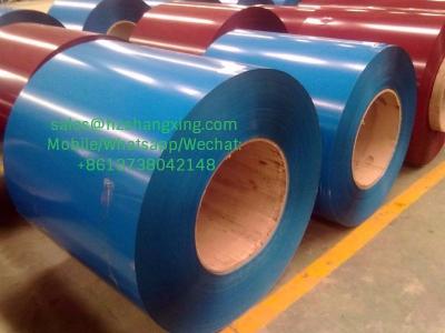 China Zhejiang United Iron&Steel CO LTD Red Color Coated Steel Coils / PPGI Coil / Steel Coil Bright Finished SGCC for sale