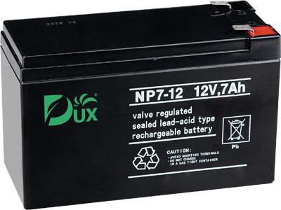 China Dux Battery AGM battery 12V 7AH lead acid battery VRLA battery long life battery seal acid maintenance free battery for sale