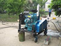 China 11600psi Water Blasting Machine Hydro Blaster Diesel Engine Drive for sale