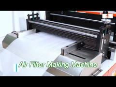 0.6-0.8Mpa Máquina de fabricação de filtros de ar com 0,4m3/min de consumo de ar e 1 ano