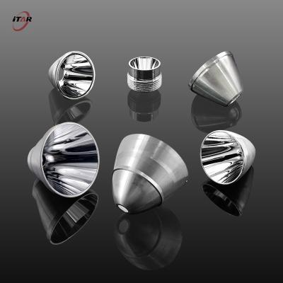 China Mirror Coated Aluminum Light Reflector 55mm Diameter For Lamp Optical Equipment for sale