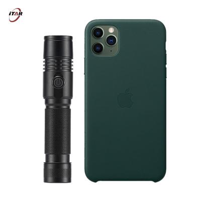 China Small USB Rechargeable Flashlight , 1200 Lumen Portable Rechargeable Torch Light for sale