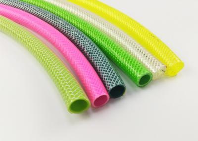 Cina Tubo flessibile a fibra rinforzata giallo dell'acqua del giardino del tubo flessibile intrecciato PVC per irrigazione e pulizia in vendita