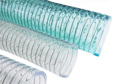 China De niet Giftige van de het Staaldraad van 2 Duim Duidelijke pvc Spiraalvormige Versterkte Vacuüm Plastic Slang Te koop