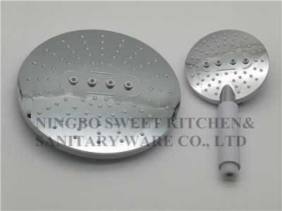 China chrome plating shower head hand shower set round overhead shower rain shower ABS bathroom shower for sale