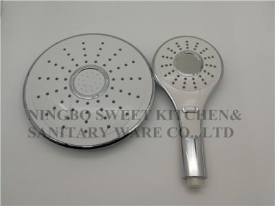China chrome plating shower head hand shower set round overhead shower rain shower ABS material bathroom shower for sale