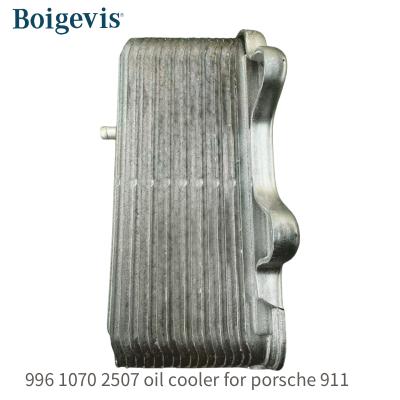 China 996 1070 2507 Oil Cooler Exclusive For Porsche 911 Carrera Turbo Boxster S Aluminum Alloy Durable Type for sale