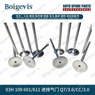 China Hot selling intake exhaust valves 03H 109 601/611 for Q7/3.6/CC/3.0 for sale