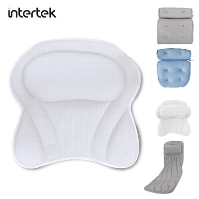 China Sustainable Ergonomic Desgin Air Mesh Home GRS Spa Bath Pillow With Polyester Fiber Pillow factory