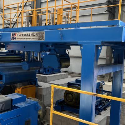 China 35T Spiraalgewicht Automatische stalen spoel snijlijn Onrolling leveling scheermachine Te koop