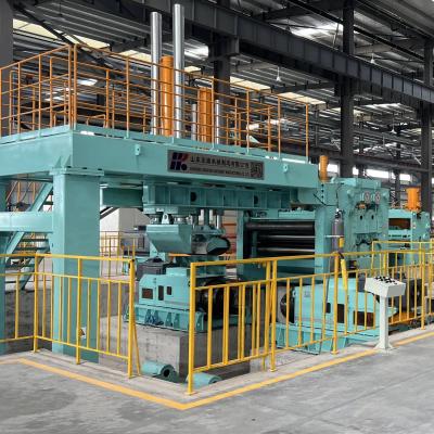 Cina Linea di produzione di taglio di bobine di acciaio con macchina orizzontale per lo scarico e il livellamento in vendita