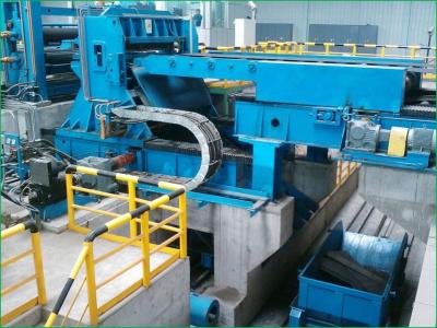 China Linha de produção de cisalhamento móvel de descolagem de bobinas metálicas com elevada produtividade à venda