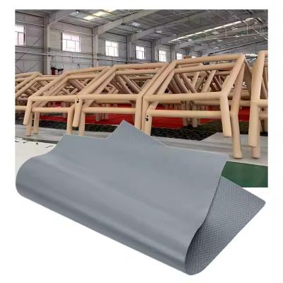 China Custom PVC Tent Tarpaulin Outdoor PVC Air Column Tube Frame Fabric 840D 18*18 650GSM for sale