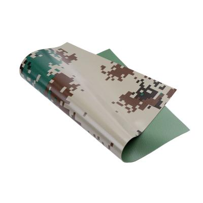 China Camouflage PVC Bag Fabric 500D Camouflage PVC Coated Polyester Fabric for sale