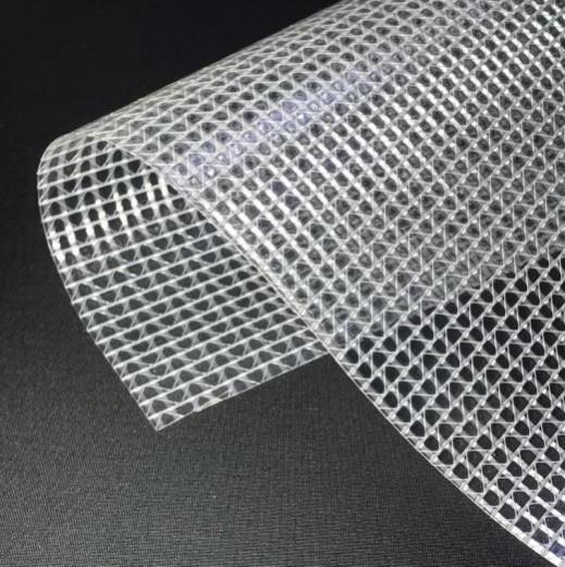Quality Clear Outdoor PVC Mesh Fabric 500D 600GSM PVC Plastic Dry Bag Fabric for sale