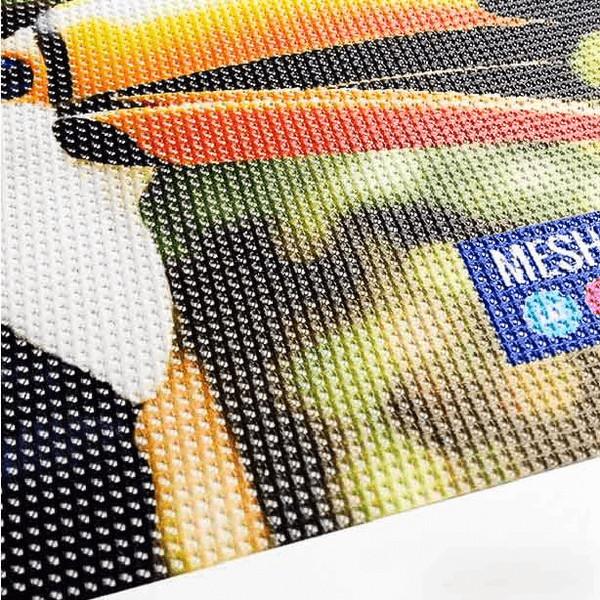 Quality Outdoor PVC Mesh Fabric 1000D 12*12 450gsm Tear Resistant PVC Fabric Tarps for sale