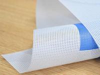 Quality Spray Painting PVC Safety Mesh Net Tarp 1000D 12*12 450g Good Breathability for sale