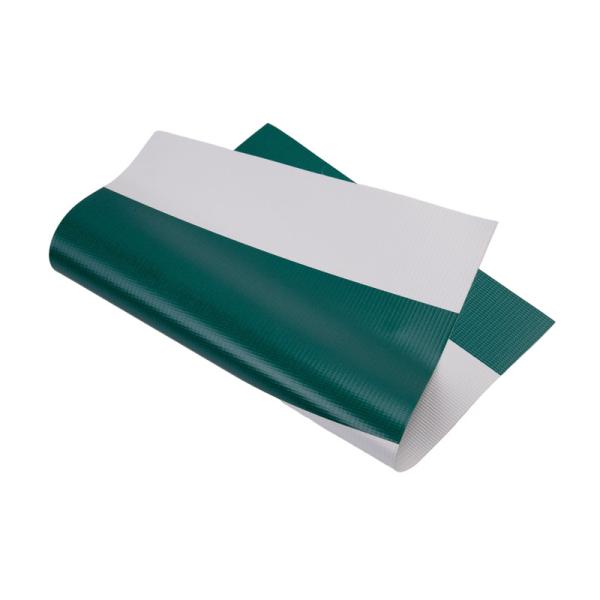 Quality 500DX500D 18X12 Polyester PVC Striped Tarpaulin 500G Abrasion Resistance for sale