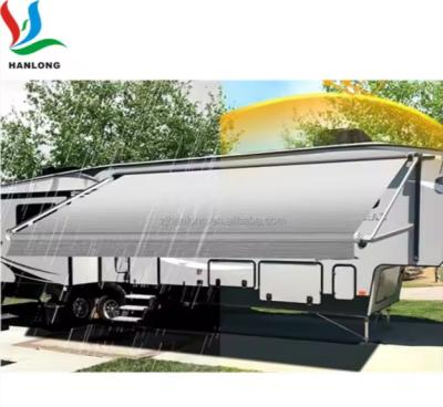Cina 2025 Nuovo motore di buona qualità tessuto di poliestere elettrico Full Cassette Vehicle RV AwningSun Shade For Camper Caravan in vendita