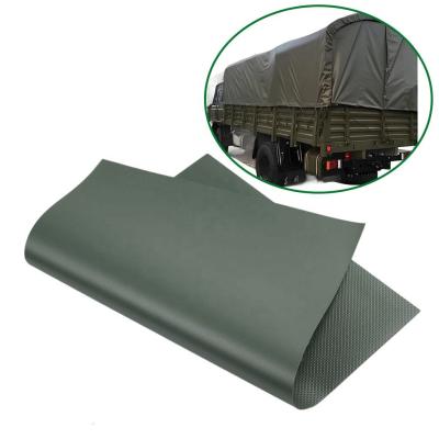 China Pvc Coated Tarpaulin Customized Color Plain Flame Retardant Waterproof Outdoor Truck Cover for sale