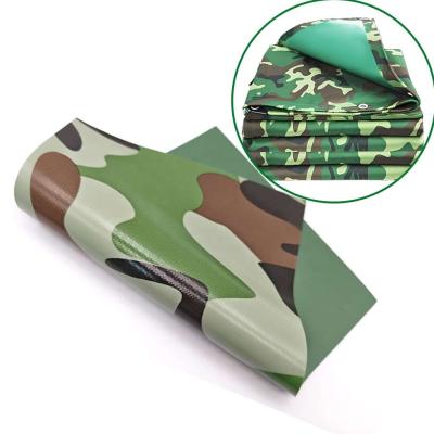 China Flame Retardant UV-Resistant Water-Resistant Anti-Bacteria Camouflage Print Heavy Duty PVC Coated Polyester Outdoor for sale