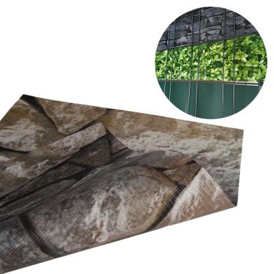 China Factory Wholesales 400-450g Privacy PVC Striped Tarpaulin Fence for Garden & Farm Fencing for sale