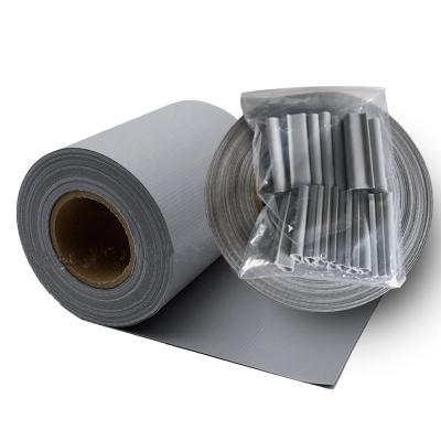 China Anti-uv Colorful 450gsm 19cm*35m Fence Tape Pvc Strip Screen Garden Fence for sale