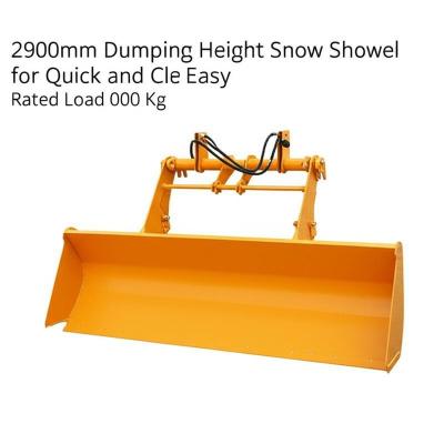 China 2900mm Dumping Height Tractor Snow Shovel for Quick and Easy Snow Clearing Rated Load 000 Kg for sale