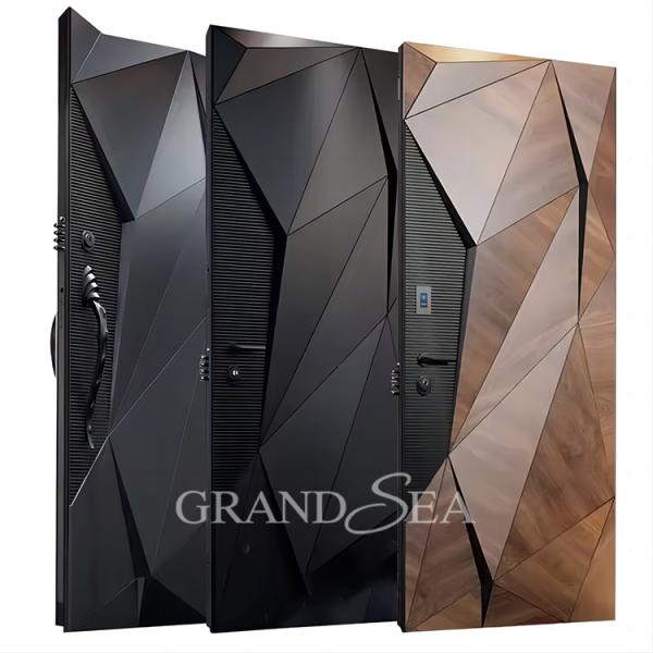 Quality Italian Design Villa Entrance Security Luxury Aluminum Main Front Pivot Porta Modern Entry Wooden Pivot Door for sale