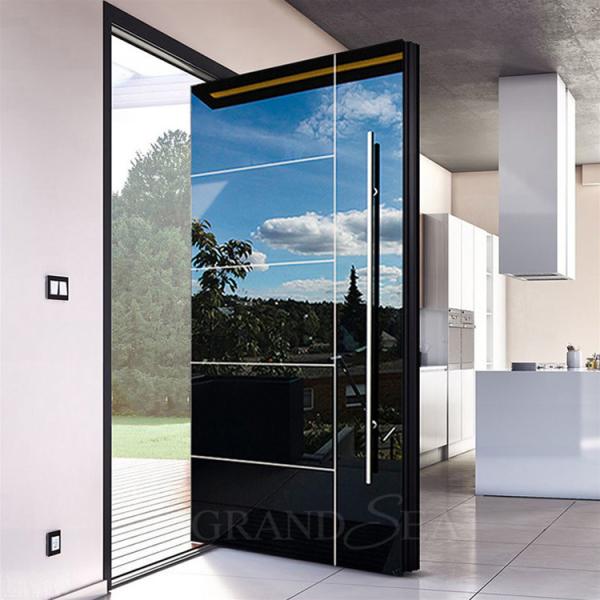 Quality Luxury Villa Top Quality Steel Door Entry Modern Lock System Stainless Steel Front Entrance Pivot Door for sale