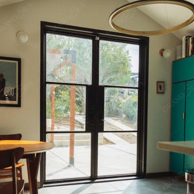 China Latest Modern Screen Custom Turkey Price Room French Cast Iron Oven Door  Wrought Iron Internal French Door for Houses for sale