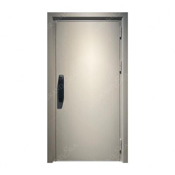 Quality GRANDSEA Modern Pure White Color Warm Cream Style House Main Front High Security Stainless Steel Entry Door for sale