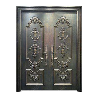 China Villa Aluminum Door Stainless Steel   Security Door With Smart Lock Entrance Door  for House for sale
