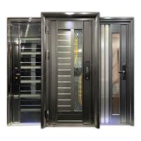 Quality 2023 New Listed Modern Style Double Leaf Safety Emergency Exit Metal Door Fire for sale