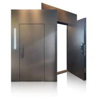 Quality GRANDSEA Stainless Steel Solid Wood Armoured Security Door Exterior Invisible for sale