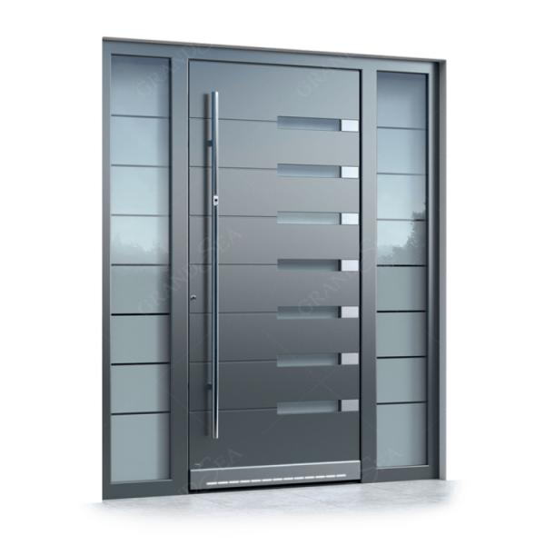 Quality American Anti-Rust Bullet Proof Rotatable Exterior Front Villa Security 304 Stainless Steel Pivot Door for sale